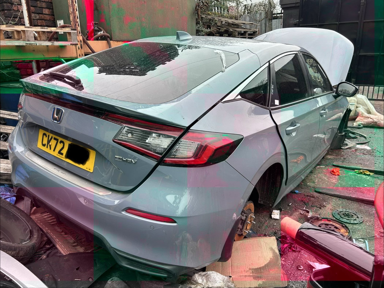 HONDA CIVIC MK11 2022-2025 GENUINE DRIVER SIDE REAR DOOR SHELL SONIC P ...