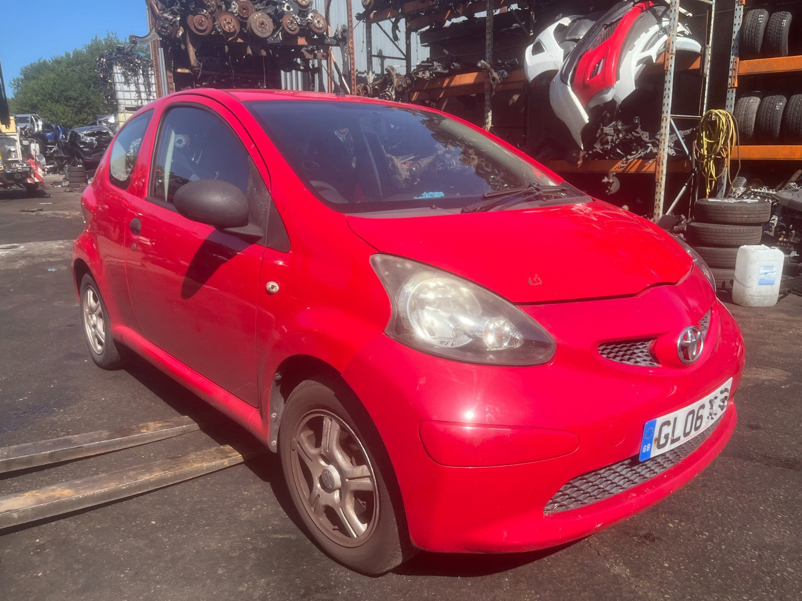2006 TOYOTA AYGO MK1 1.0 PETROL 5 SPEED MANUAL 3 DOOR VEHICLE FOR BREA ...