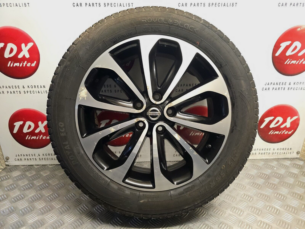 NISSAN QASHQAI J10 2007-2013 18" INCH DIAMOND CUT ALLOY WHEEL 6MM 215 ...