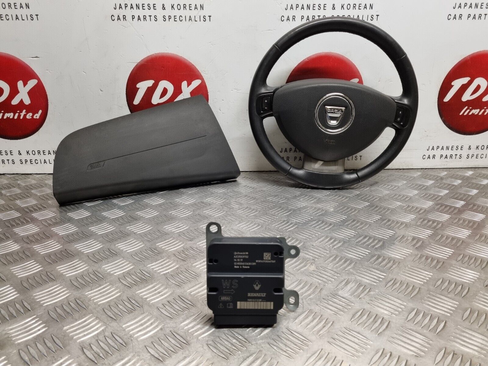 DACIA SANDERO 2012-2020 GENUINE AIRBAG KIT MODULE STEERING WHEEL A2C85 ...